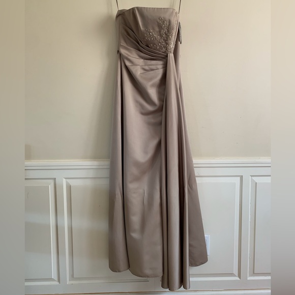 Alexia Designs | Dresses | Alexia Designs Bronze Strapless Ball Prom ...